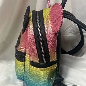 Disney | Bags | Disney Pink And Yellow Sequin Mini Backpack | Poshmark